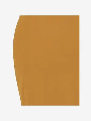 Saint Laurent Mid-rise Pencil Skirt - Ocre
