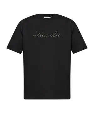 LANVIN Logo Denim T-shirt