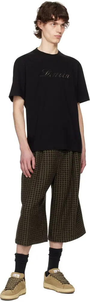 LANVIN Logo Denim T-shirt