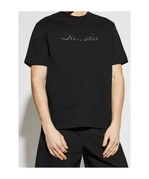 LANVIN Logo Denim T-shirt