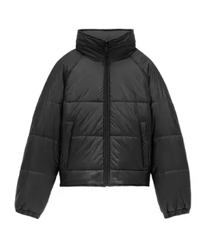 Saint Laurent Cassandre Zip-up Puffer Jacket