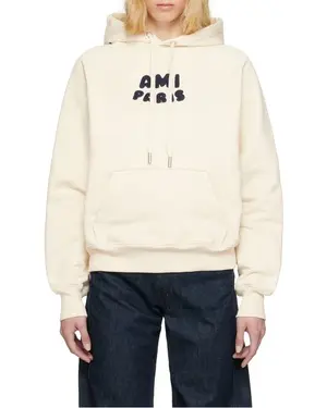 Ami Logo Patch Hoodie
