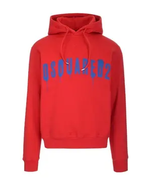 Dsquared2 Logo Printed Cotton Hoodie