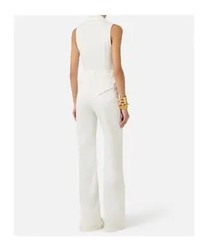 Elisabetta Franchi Sleeveless Denim Jumpsuit