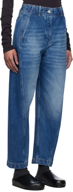 Studio Nicholson Belt Loop Jeans - Blue