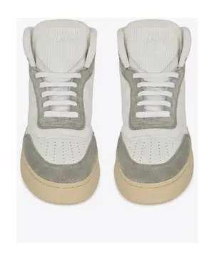 Saint Laurent Sl/80 Embossed Logo High-top Sneakers