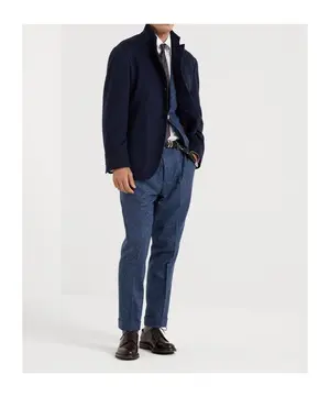 Brunello Cucinelli Notched-lapels Cashmere-wool Blazer