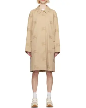 Burberry All-over Embroidered Equestrian Knight Coat