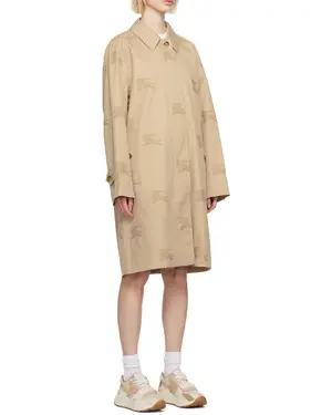 Burberry All-over Embroidered Equestrian Knight Coat