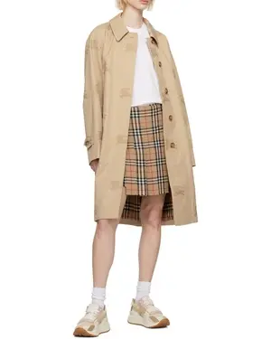 Burberry All-over Embroidered Equestrian Knight Coat