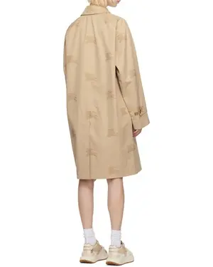 Burberry All-over Embroidered Equestrian Knight Coat