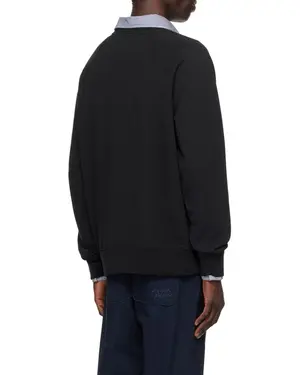 Maison Kitsuné Bold Fox Head Patch Oversize Sweatshirt - Black
