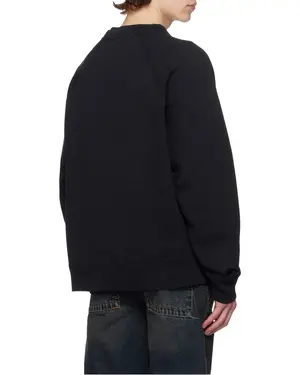 Maison Kitsuné Bold Fox Head Patch Oversize Sweatshirt - Black