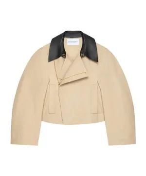Givenchy Collared Cropped Peacoat