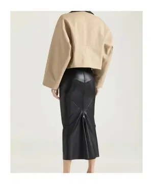Givenchy Collared Cropped Peacoat
