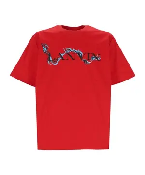 LANVIN Logo Printed Crewneck T-shirt