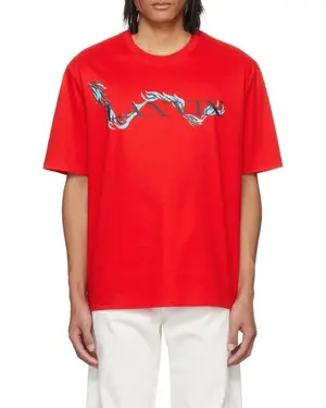LANVIN Logo Printed Crewneck T-shirt
