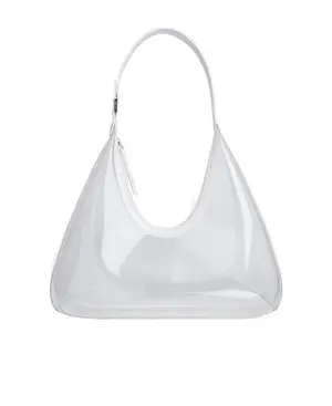 By Far Amber Transparent Shoulder Bag - White