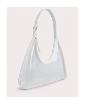By Far Amber Transparent Shoulder Bag - White