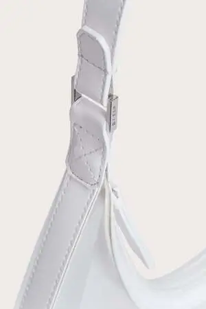 By Far Amber Transparent Shoulder Bag - White