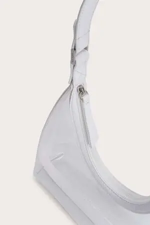 By Far Amber Transparent Shoulder Bag - White