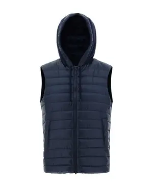 Herno Hooded Quilted Down Gilet - Black