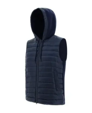 Herno Hooded Quilted Down Gilet - Black
