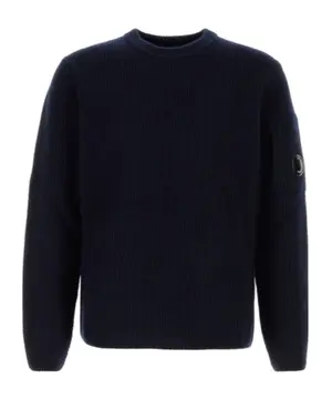 C.P. COMPANY Waffle Lens Knitted Sweater