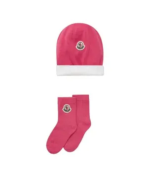 Moncler Cotton Hat And Socks Set