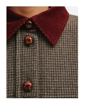 BLAZÉ MILANO Badis Berber Houndstooth Coat