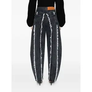 Séfr Wide-leg Jeans With Raw Edge Detailing