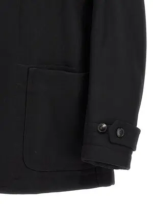 Dries Van Noten Long-sleeved High Collar Coat