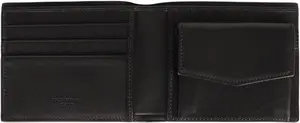 Dolce & Gabbana Dolce Gabbana Logo Plaque Bi-fold Wallet - Black