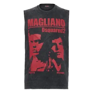 Dsquared2 X Magliano Graphic Printed Tank Top - Black