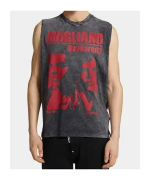 Dsquared2 X Magliano Graphic Printed Tank Top - Black
