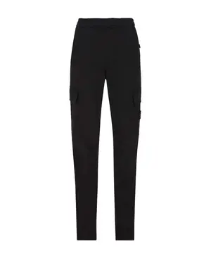 Stone Island Teen Compass Cargo Trousers - Black