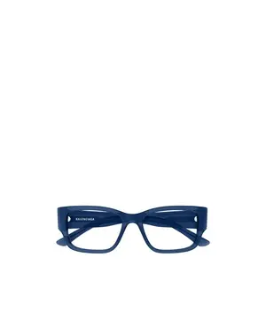 Balenciaga Rectangle Frame Glasses - Dark Blue