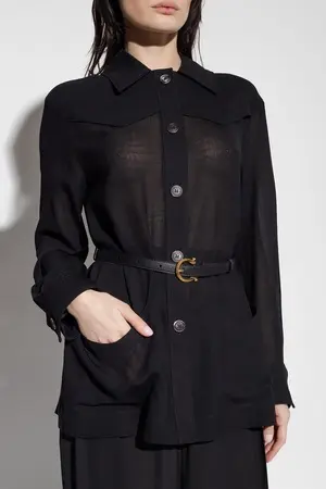 FERRAGAMO Long-sleeved Shirt With Lapel