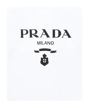 Prada Logo Print Cotton Sweatshirt