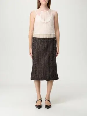 Fendi Trompe-l'oeil Effect Panelled Midi Dress