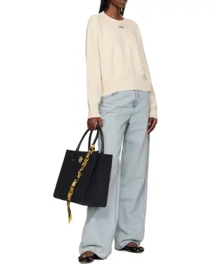 Versace Medusa Head Detailed Tote Bag - Black