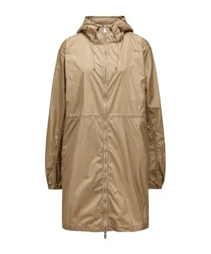 Canada Goose Long Hooded Zip-up Jacket - Brown