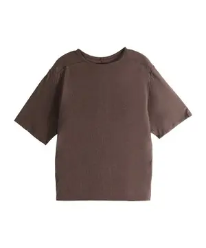 Rick Owens Short Sleeved Crewneck T-shirt - Brown