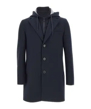 Manuel Ritz Hooded Coats For Men