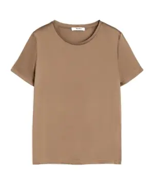 Max Mara Rebby Crewneck Satin Top