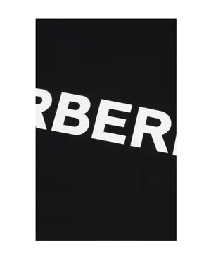 Burberry Logo Print Crewneck T-shirt - Black
