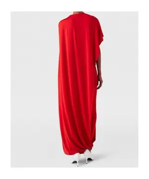 Stella McCartney Asymmetric Cape Maxi Dress