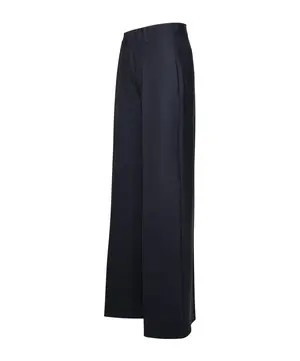 P.a.r.o.s.h Virgin Wool Straight-leg Trousers - Black
