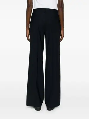 P.a.r.o.s.h Virgin Wool Straight-leg Trousers - Black
