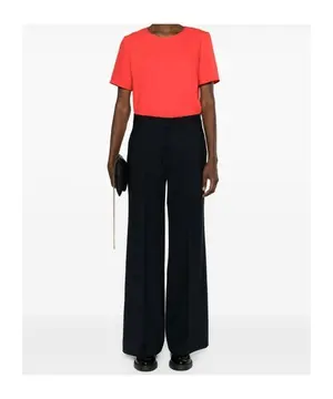 P.a.r.o.s.h Virgin Wool Straight-leg Trousers - Black